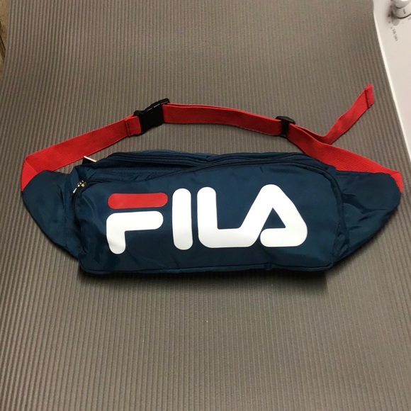 Fila | Bags | Fila Sling Pack Navyredwhite Brand New | Poshmark